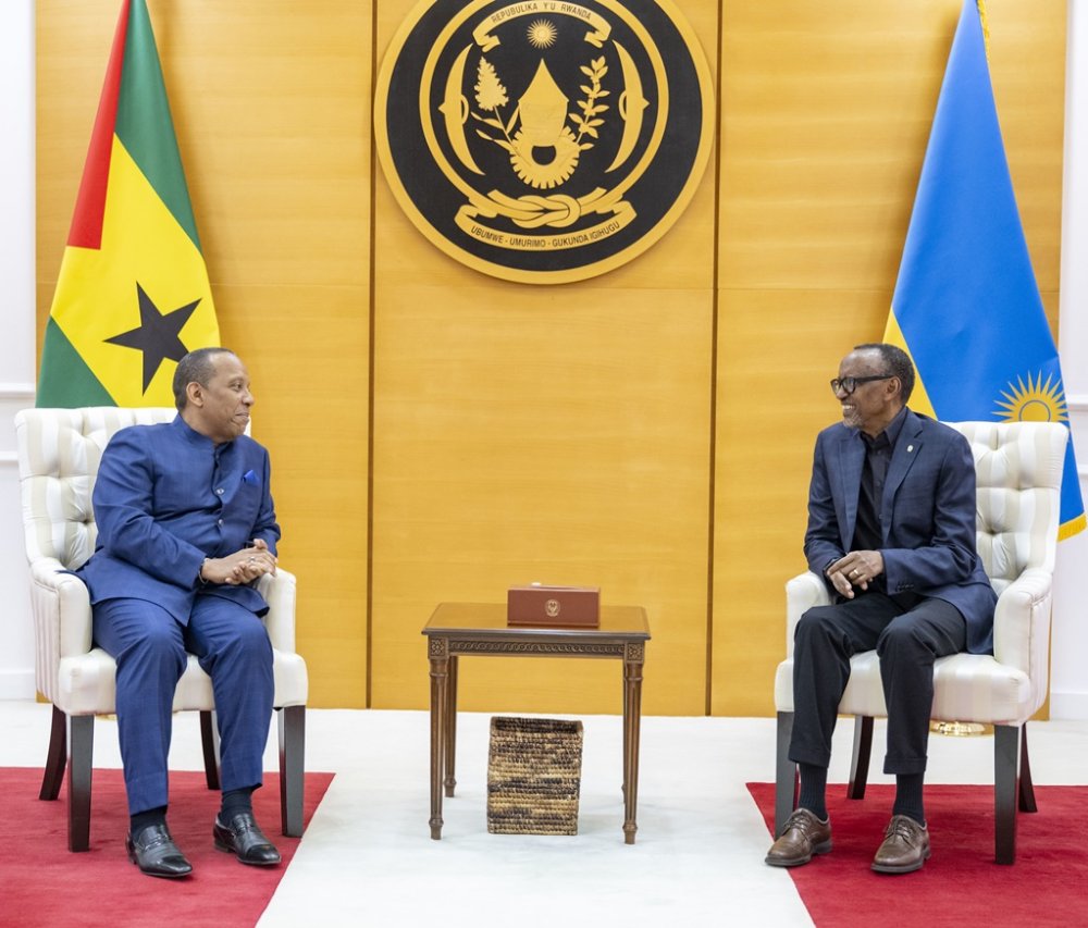 Perezida Kagame yakiriye Minisitiri w’Intebe wa São Tomé-et-Príncipe ...